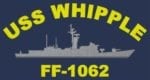 FF 1062 USS Whipple Embroidered Hat