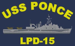 LPD 15 USS Ponce Embroidered Hat