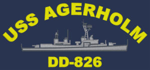 DD 826 USS Agerholm Embroidered Hat
