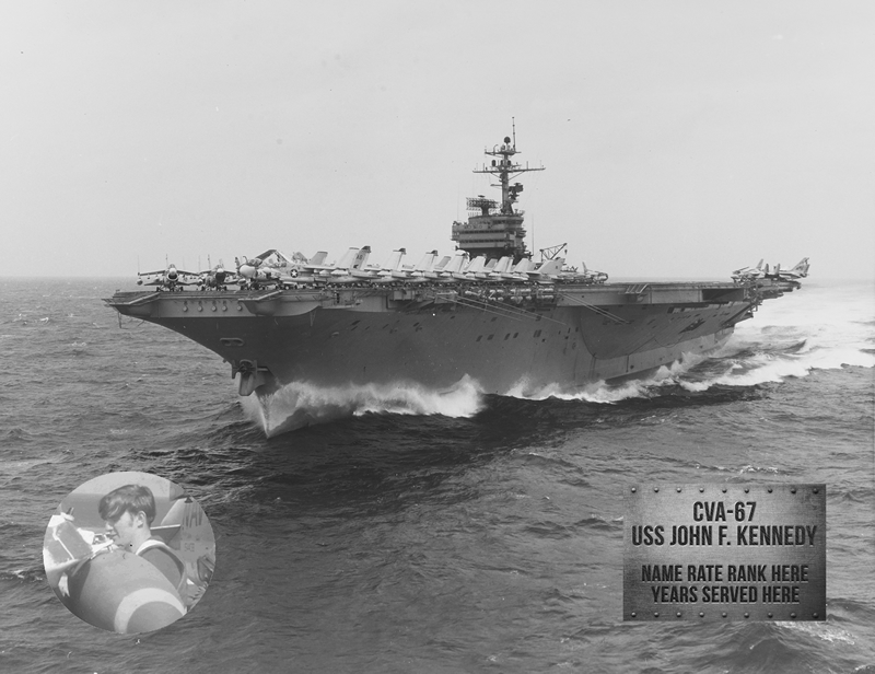 CVA 67 USS John F Kennedy Metal Photo Print