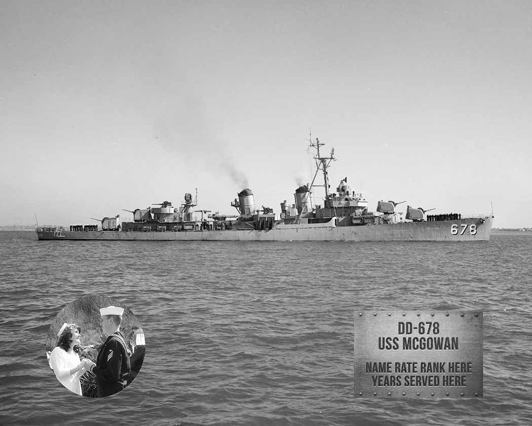 DD 678 USS McGowan Metal Photo Print