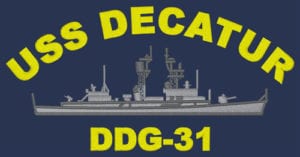 DDG 31 USS Decatur Embroidered Polo Shirt