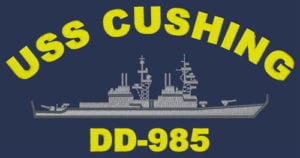 DD 985 USS Cushing Embroidered Polo Shirt